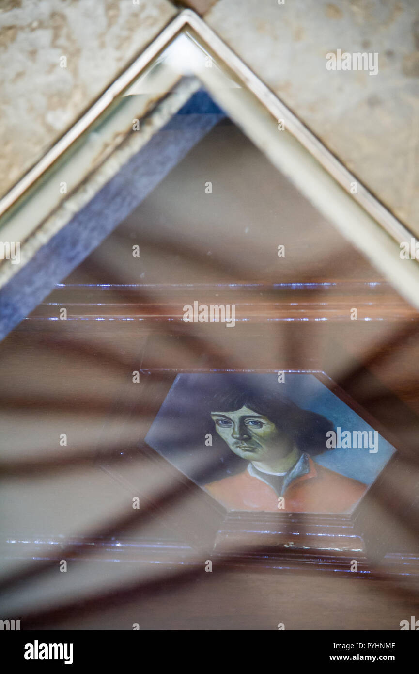 Nicolaus Copernicus' 2010 grave in Gothic Archcathedral Basilica of the ...