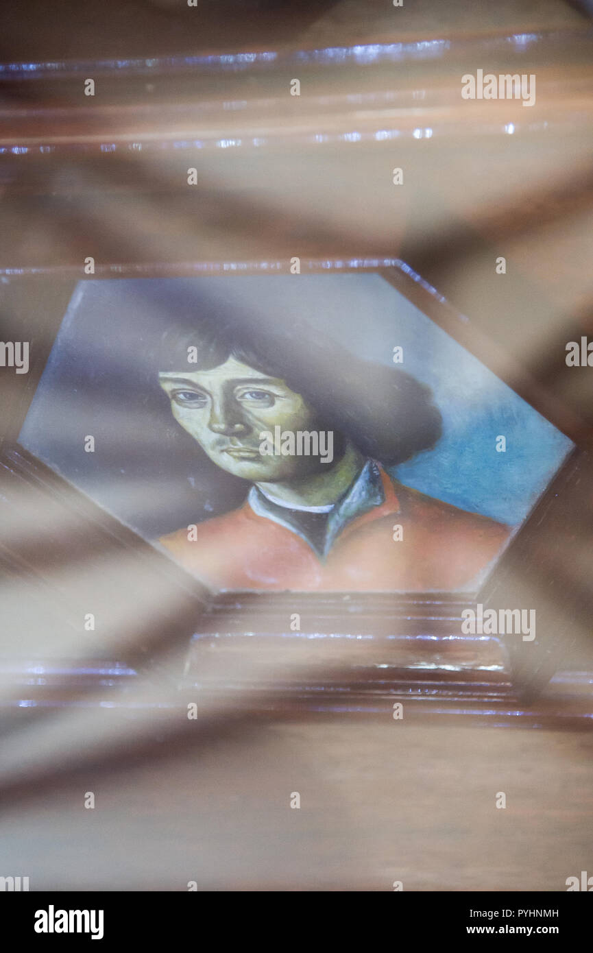 Nicolaus Copernicus' 2010 grave in Gothic Archcathedral Basilica of the ...