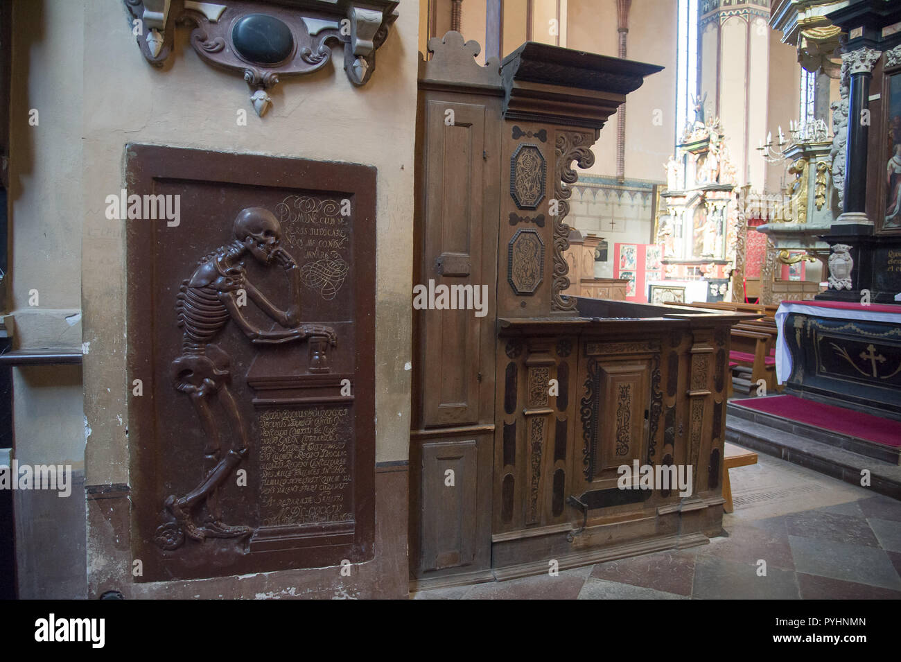 Epitaph of canon priest Stanislaw Buzenski in Gothic Archcathedral ...