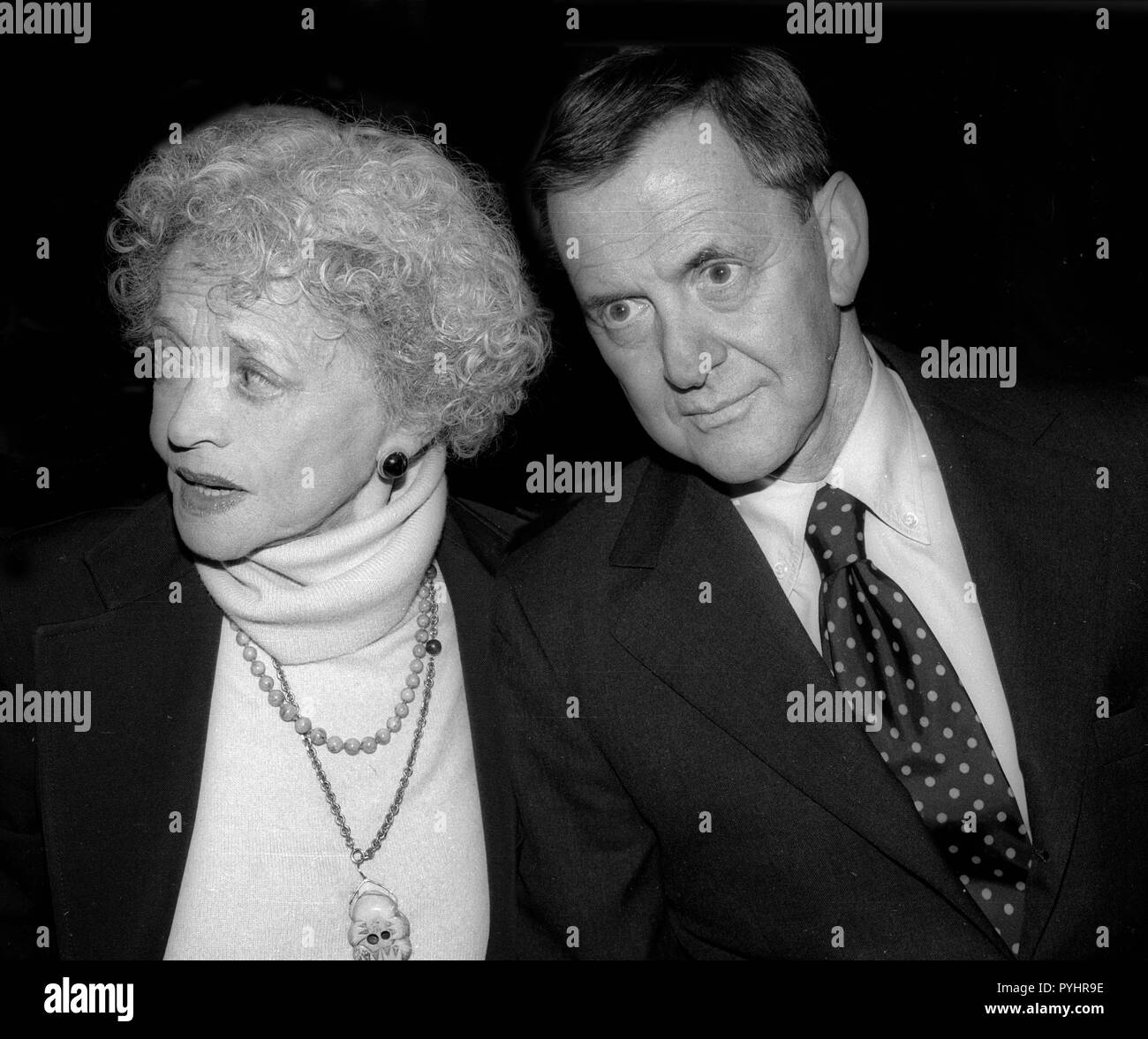 Bette Davis Tony Randall 1985 Photo By Adam Scull/PHOTOlink.net Stock Photo - Alamy