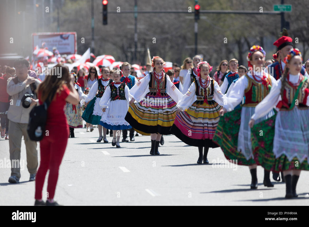 Chicago polish parade hi-res stock photography and images - Alamy