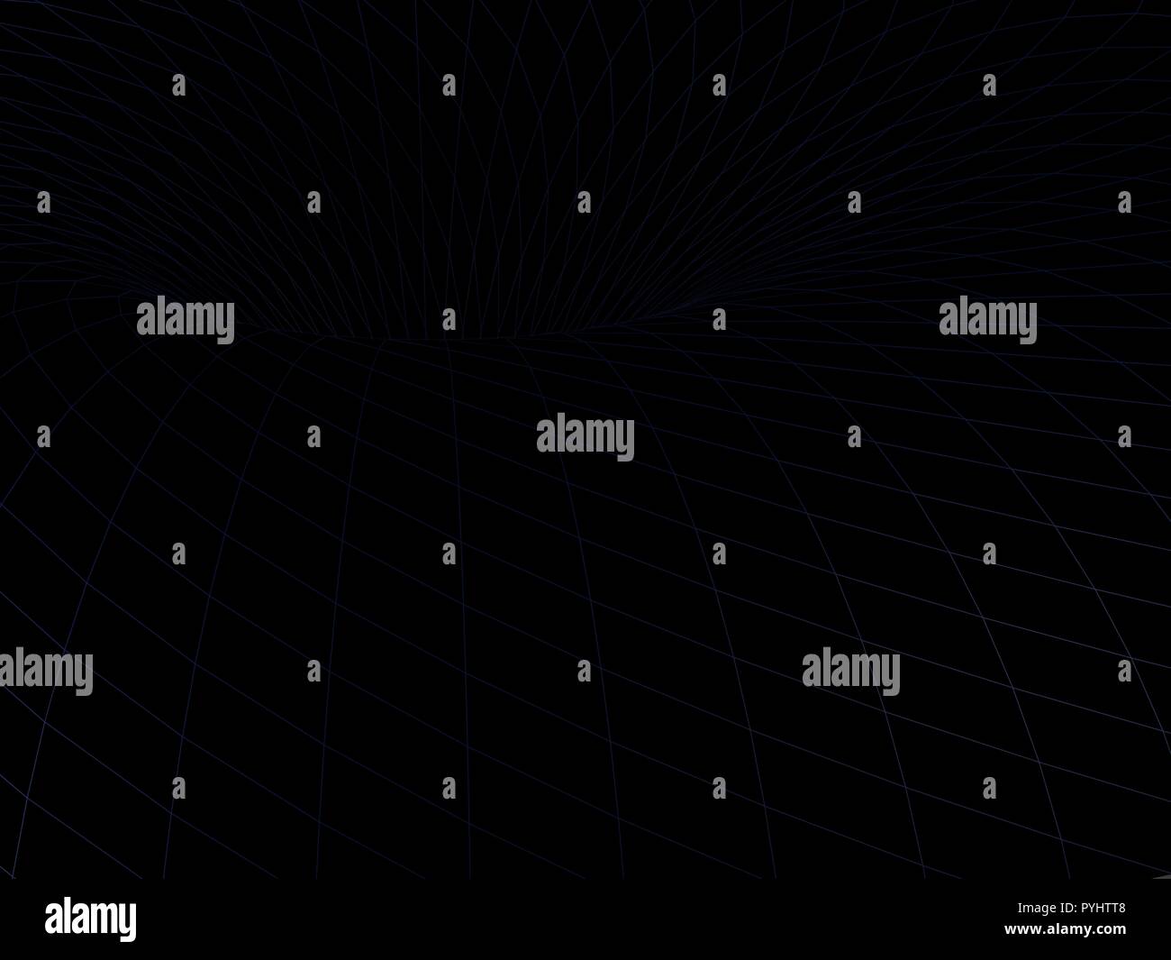 Wireframe black background - 3D rendering Stock Photo - Alamy