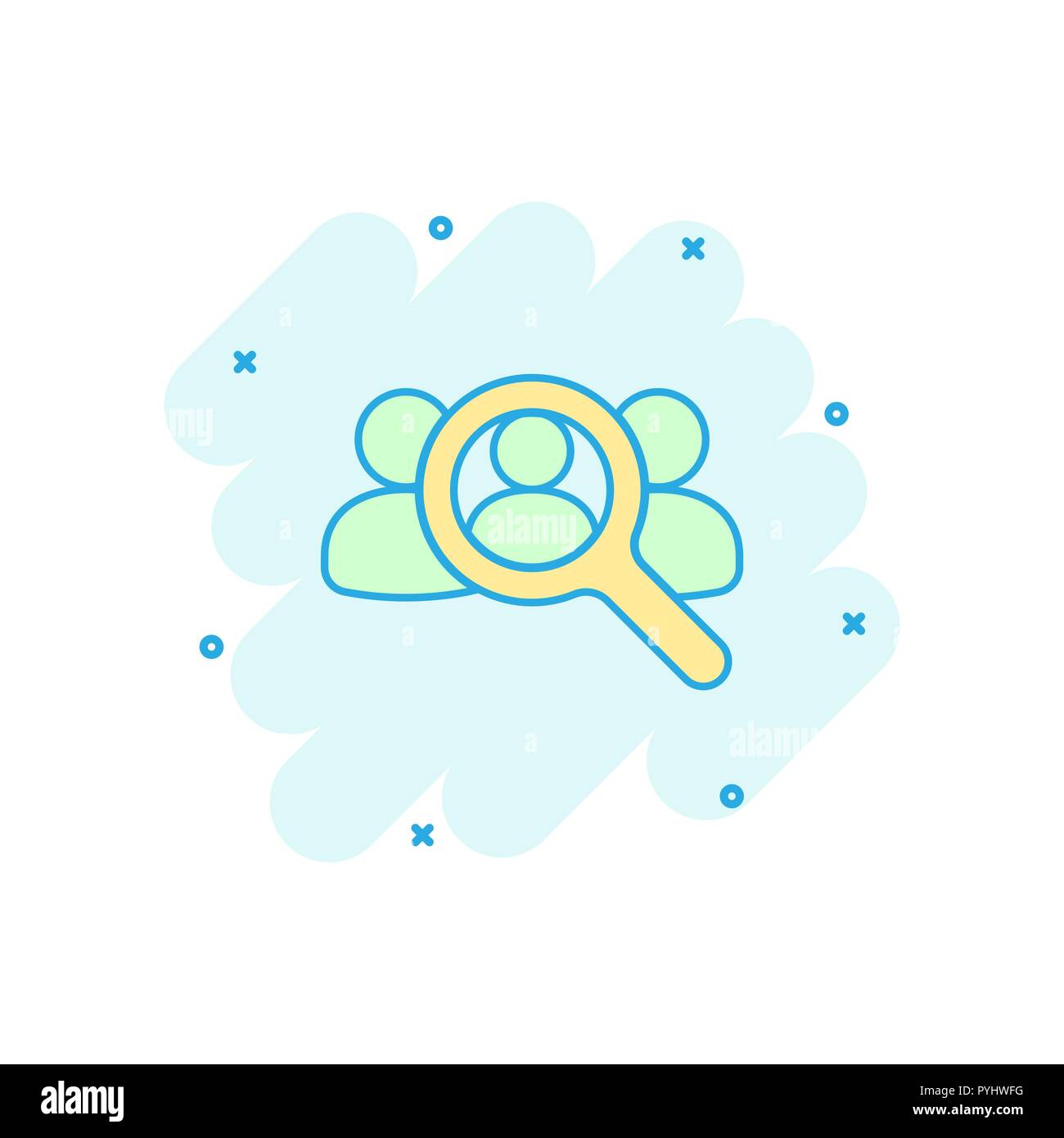 Professional candidate icon cartoon Cut Out Stock Images & Pictures - Alamy