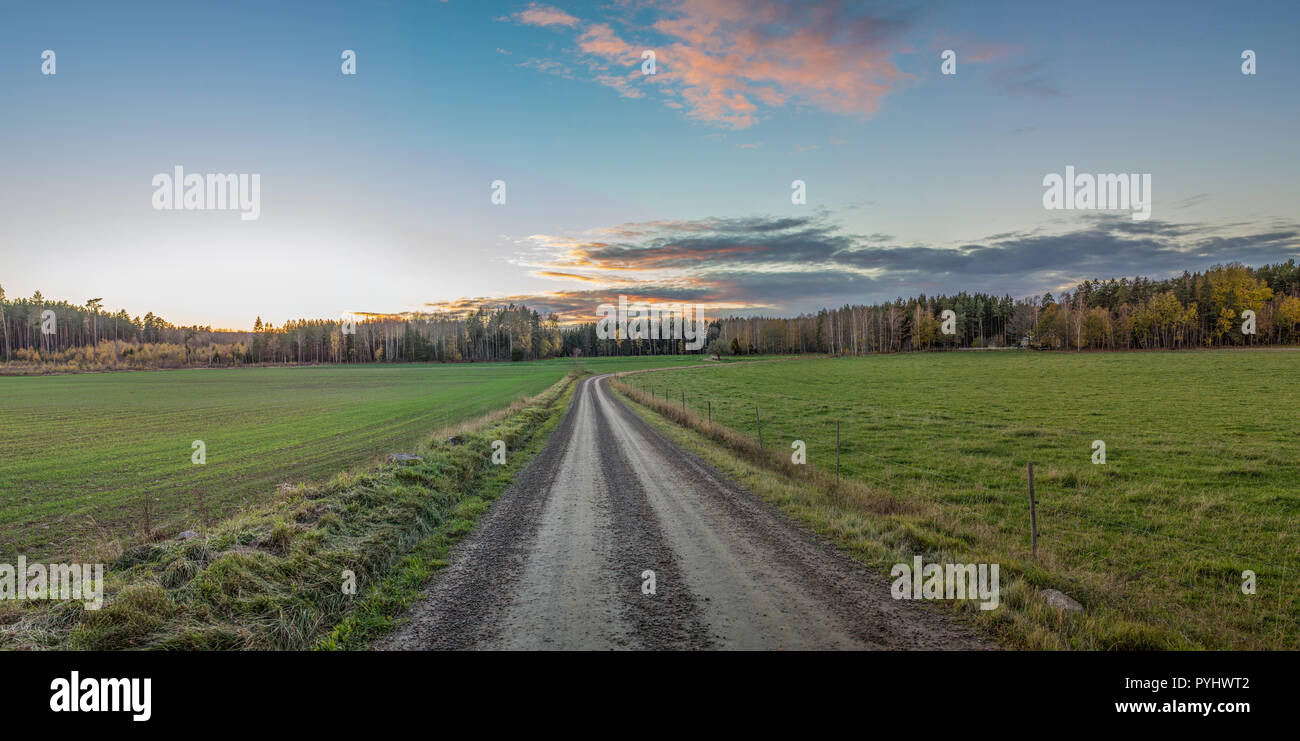 Empty road sweden hi-res stock photography and images - Alamy