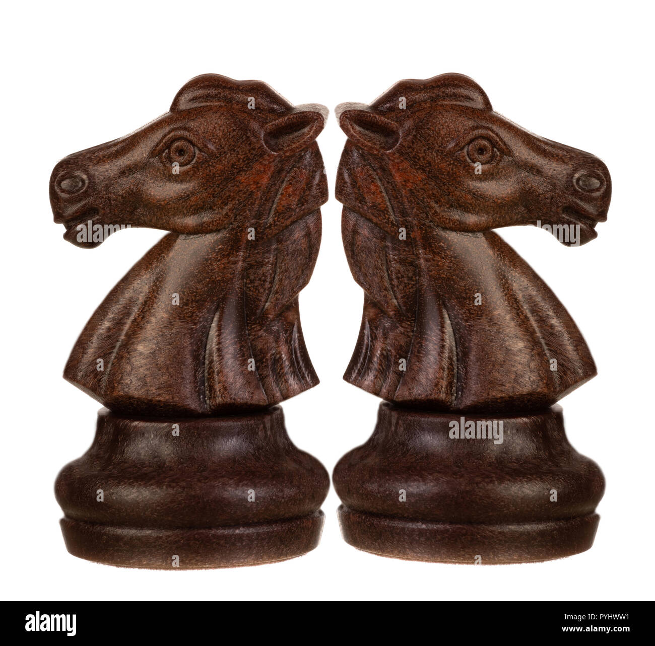 Chess pieces knights Cut Out Stock Images & Pictures - Alamy