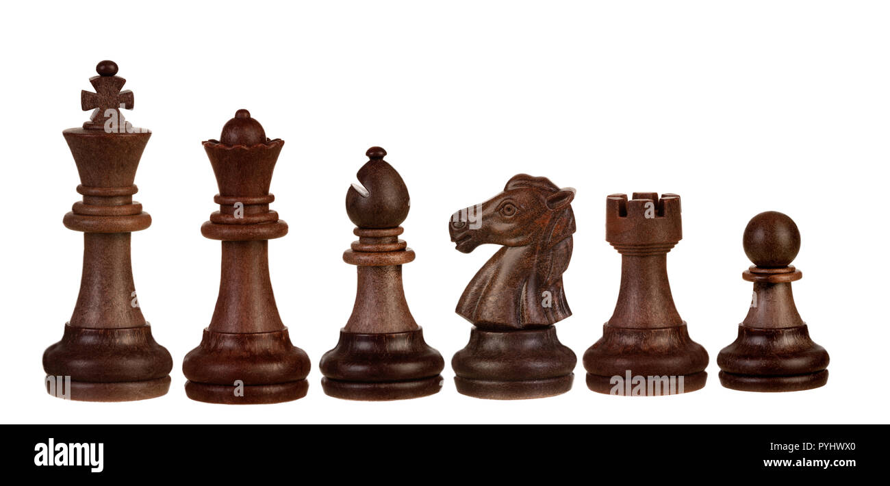 Chess figures isolated on a white background Stock Photo - Alamy