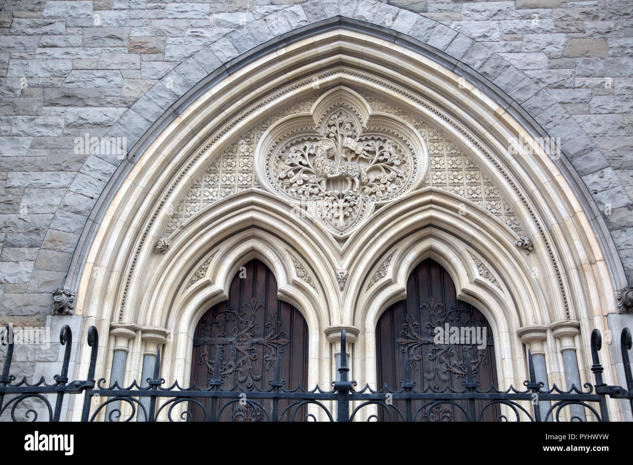 Door of Christ Church Cathedral, Dublin, Ireland Stock Photo - Alamy