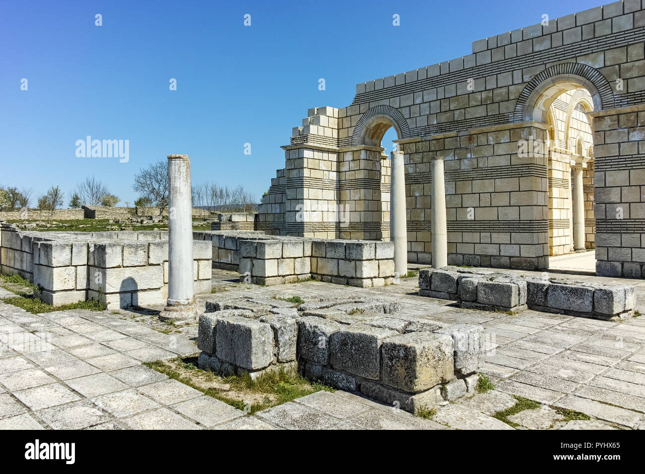 Ruins of The Great Basilica near The capital city of the First ...