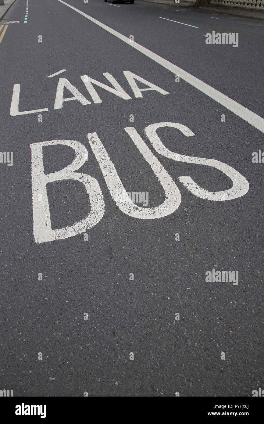 Bus lane ireland hi-res stock photography and images - Alamy
