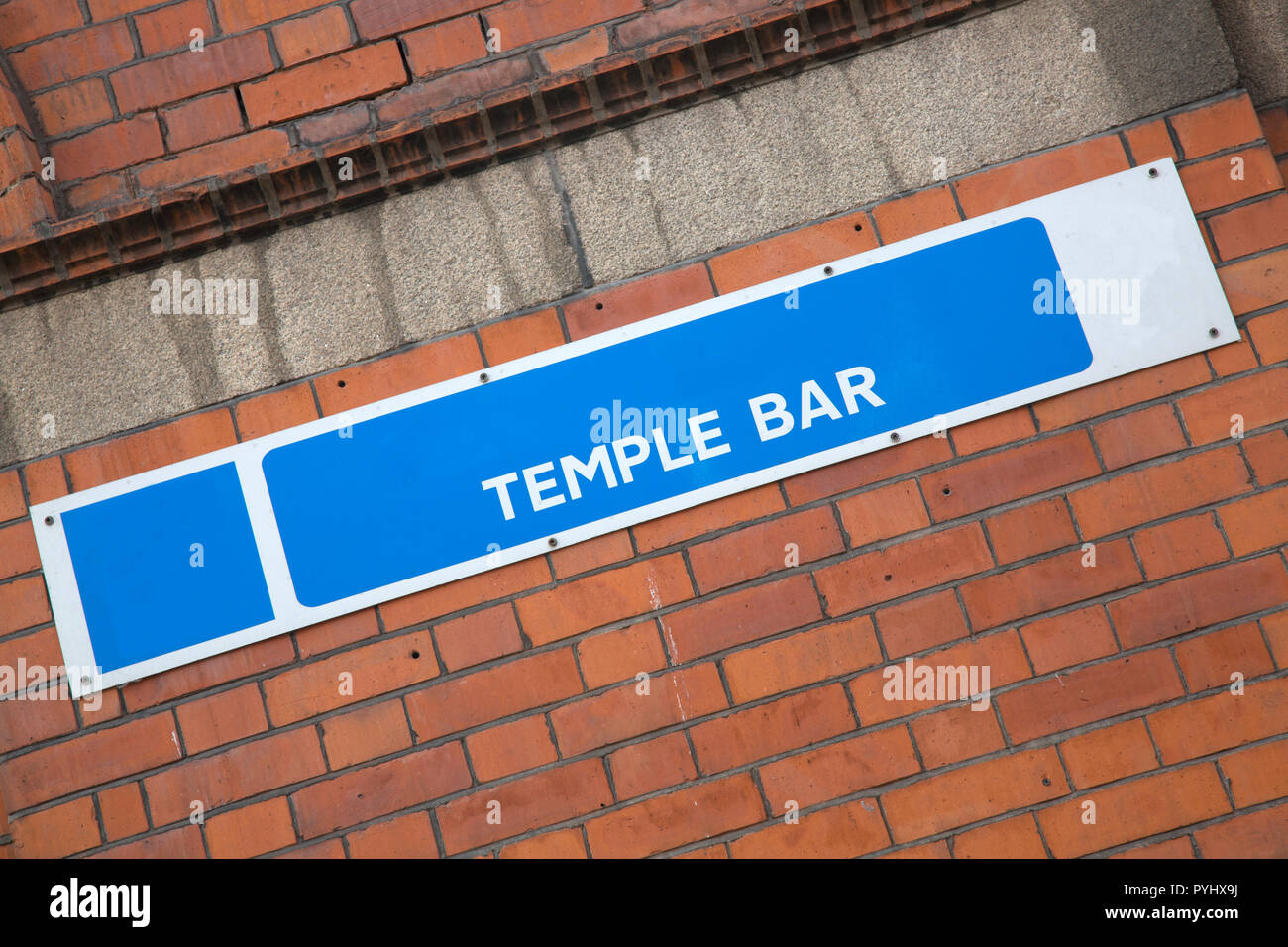 Temple Bar Street Sign, Dublin; Ireland Stock Photo - Alamy