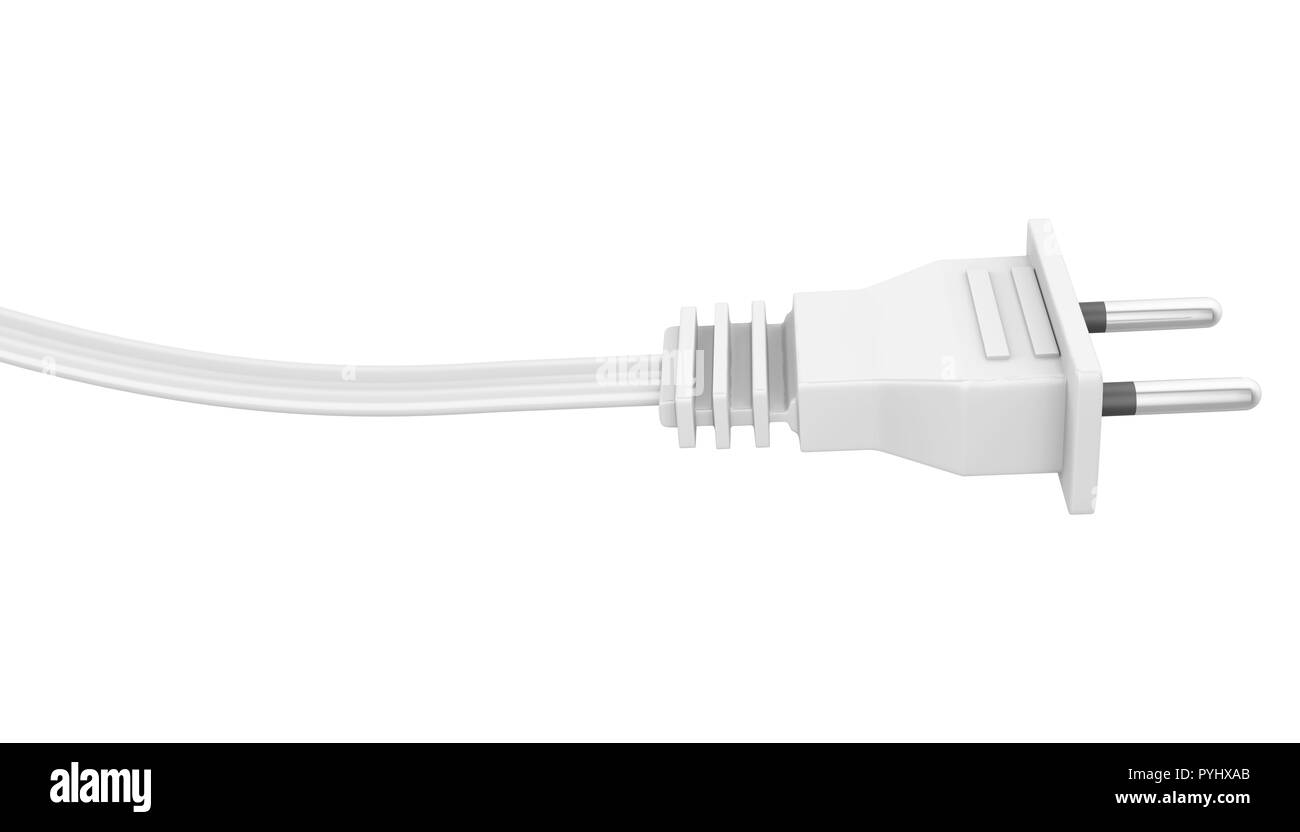Power Plug Isolated Stock Photo - Alamy