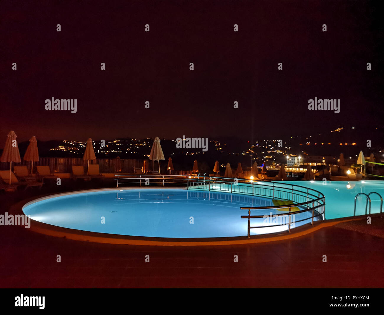 Pool party night hi-res stock photography and images - Alamy