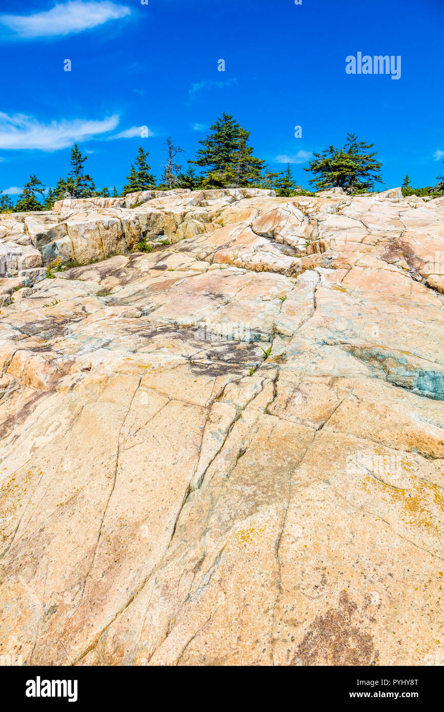 Schoodic Peninsula on the Atlantic Ocean in Acadia National Park on the ...