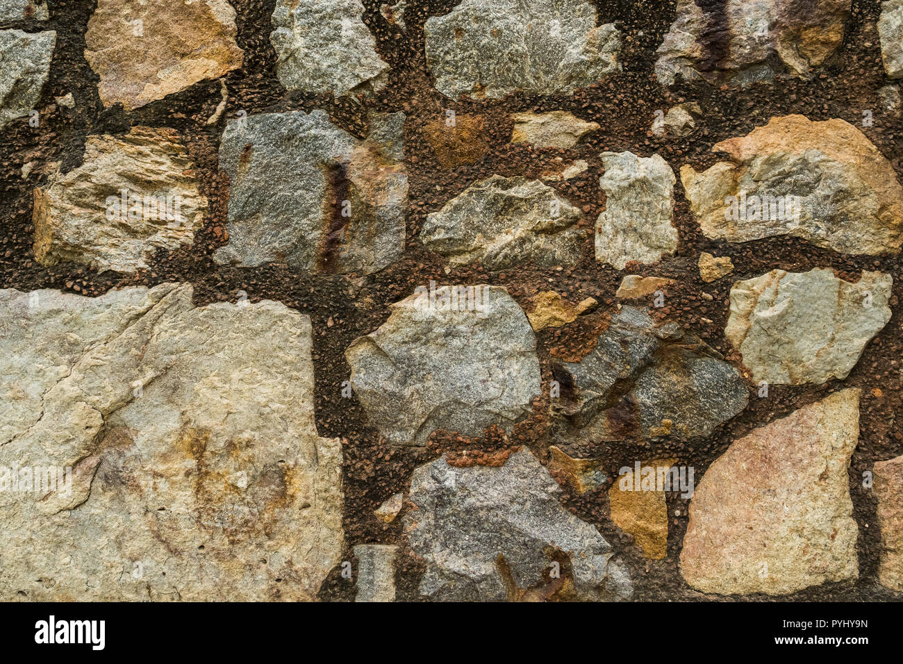 Mortared stone wall hi-res stock photography and images - Alamy