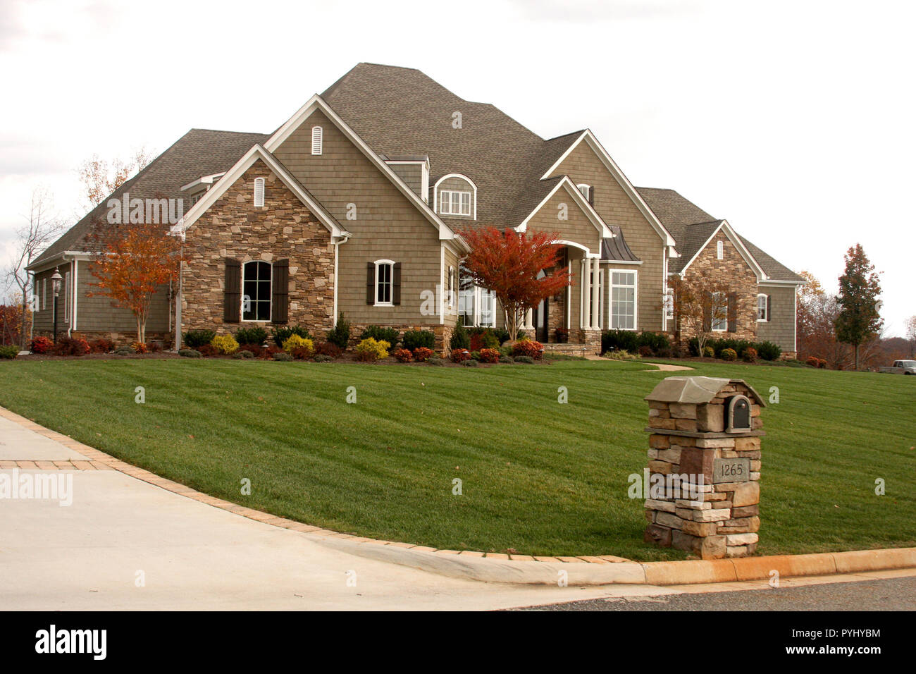 Large New Home Exterior High Resolution Stock Photography and Images ...