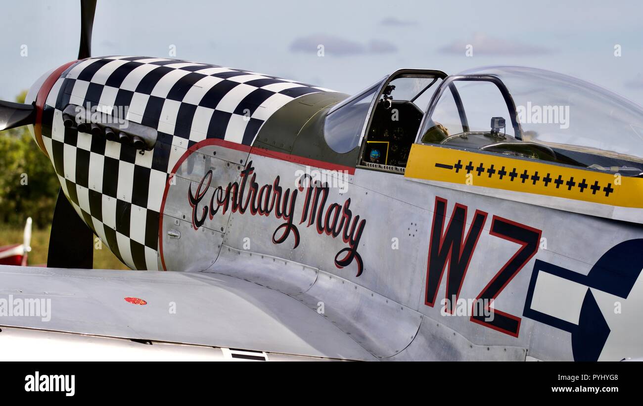 North American TF51D Mustang ‘Contrary Mary’ (G-TFSI Stock Photo - Alamy