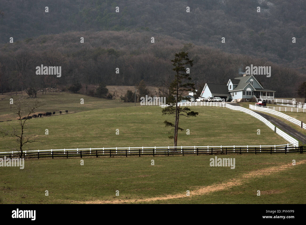 Farm in rural Virginia, USA Stock Photo - Alamy