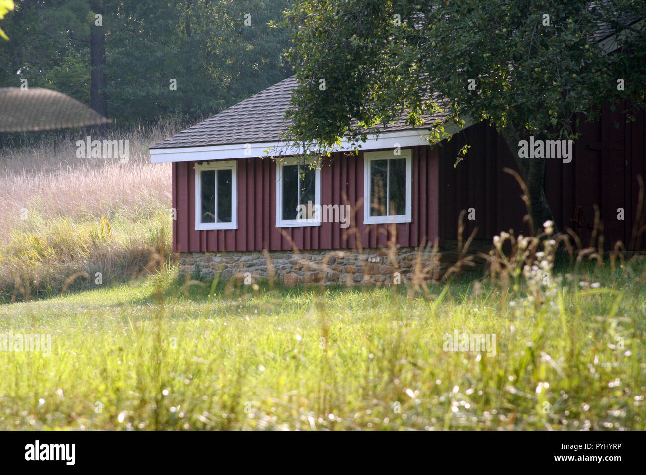 Structures at farm in rural Virginia, USA, in summertime Stock Photo ...