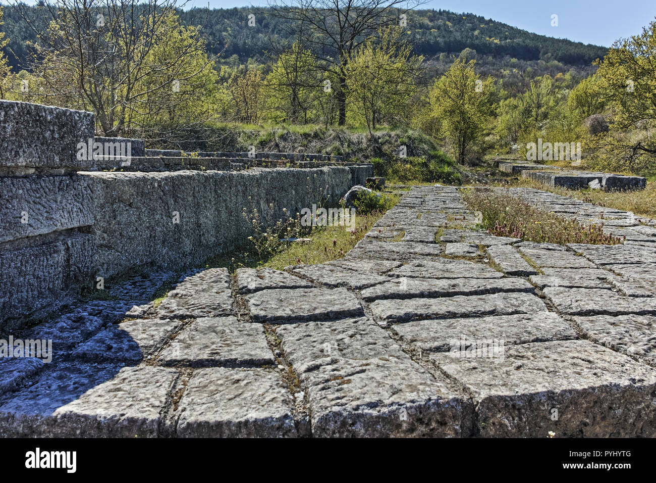 Ruins of The capital city of the First Bulgarian Empire medieval ...