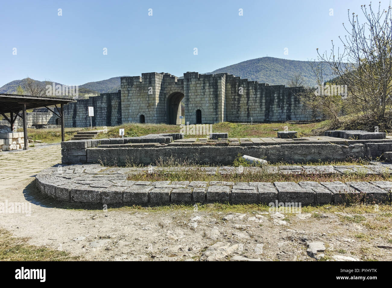 Ruins of The capital city of the First Bulgarian Empire medieval ...