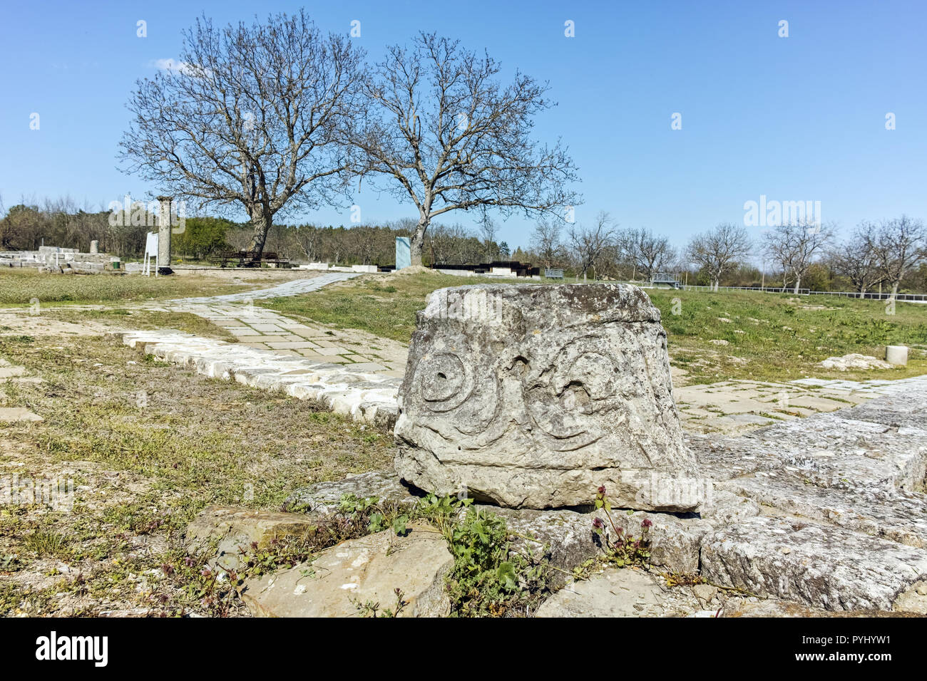 Ruins of The capital city of the First Bulgarian Empire medieval ...
