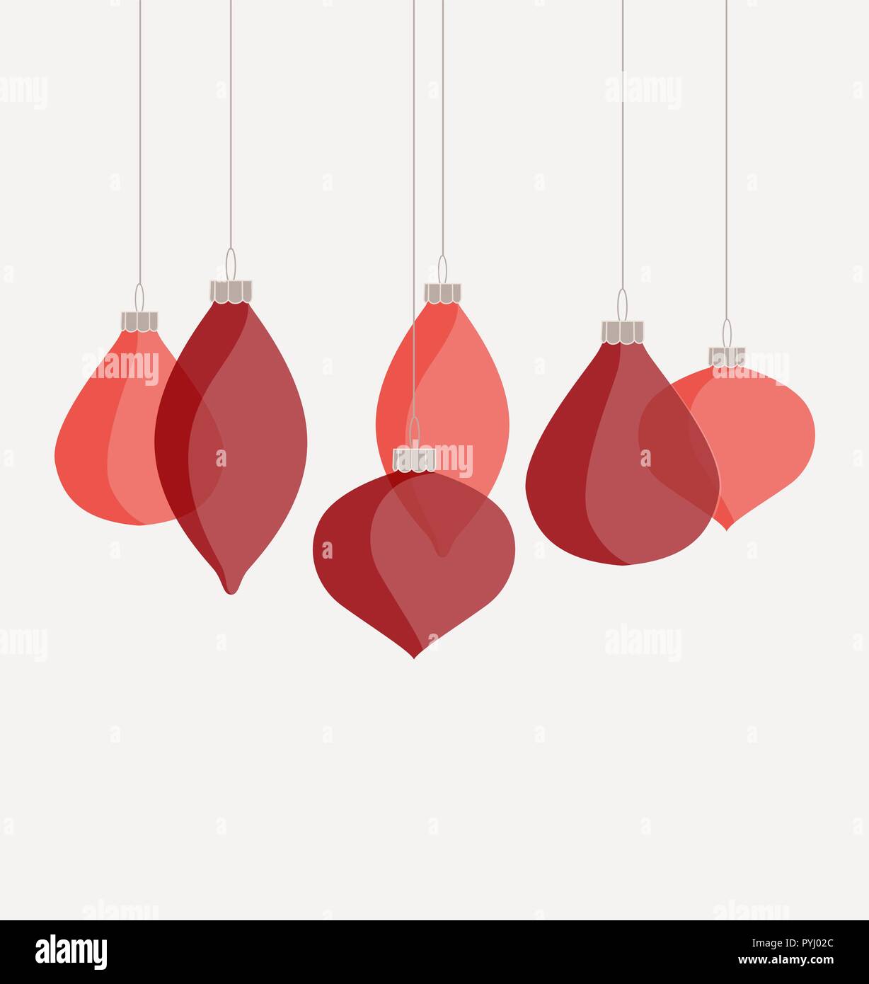 Shiny pink christmas balls Stock Vector Images - Alamy