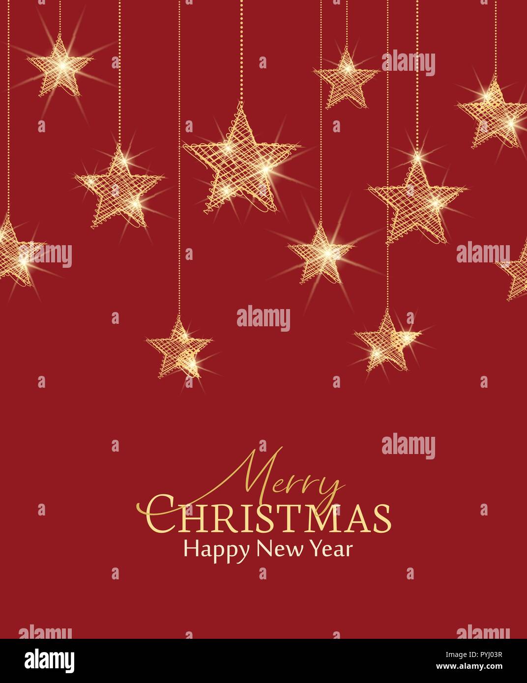 Sparkling stars background border Stock Vector Images - Alamy