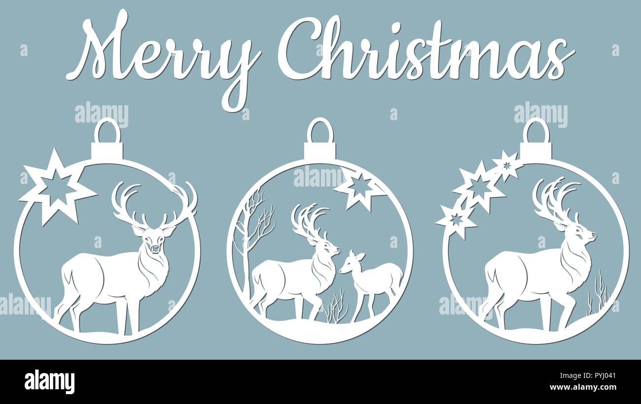 paper art illustrations. the beauty of Christmas and New Year. There ...