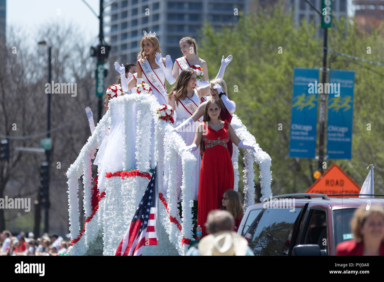 Chicago, Illinois, USA - May 5, 2018: The Polish Constitution Day ...