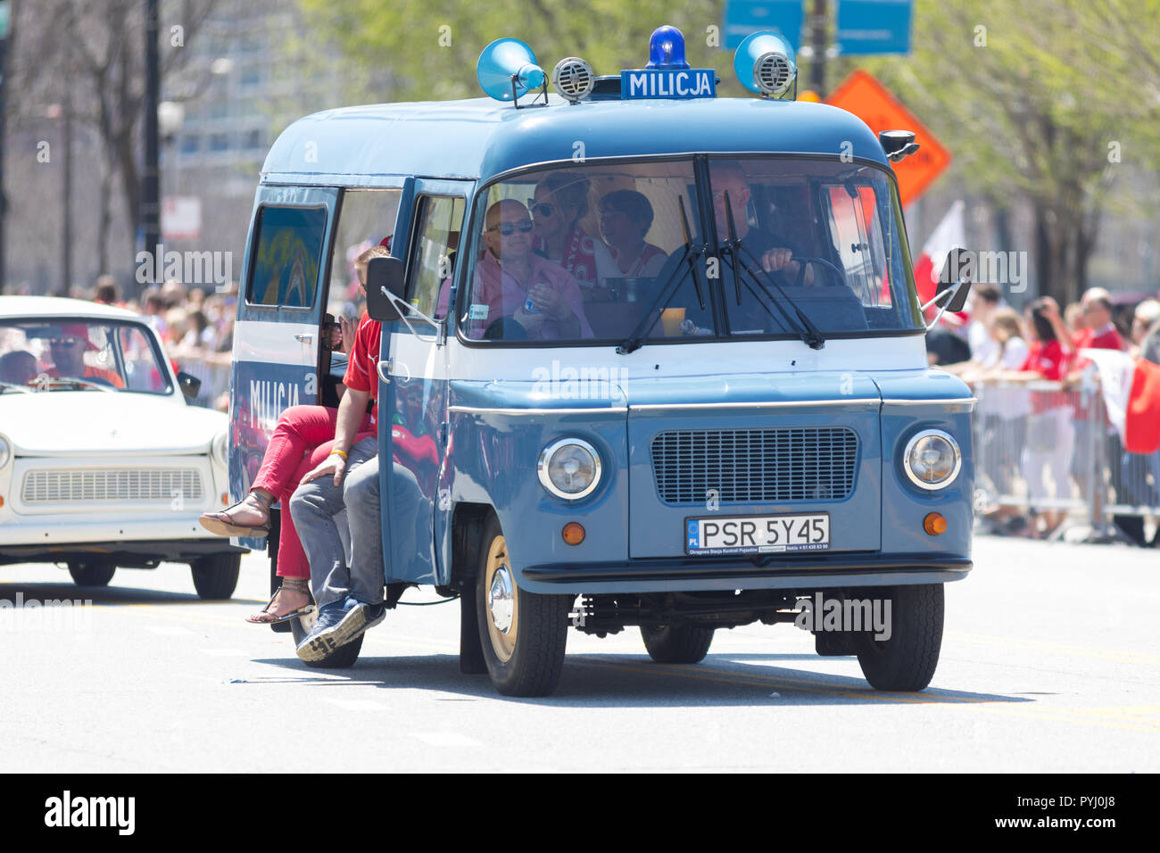 Chicago, Illinois, USA - May 5, 2018: The Polish Constitution Day ...