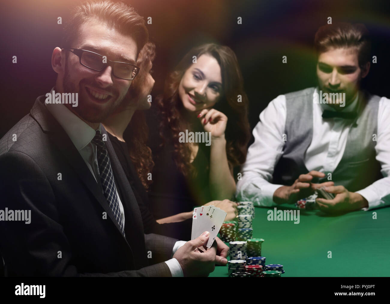 Businessman playing cards hi-res stock photography and images - Alamy