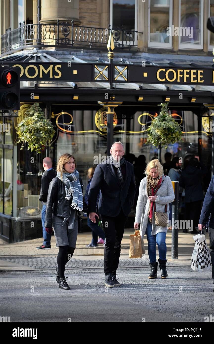People in Harrogate near Betty's Cafe North Yorkshire England UK Stock ...