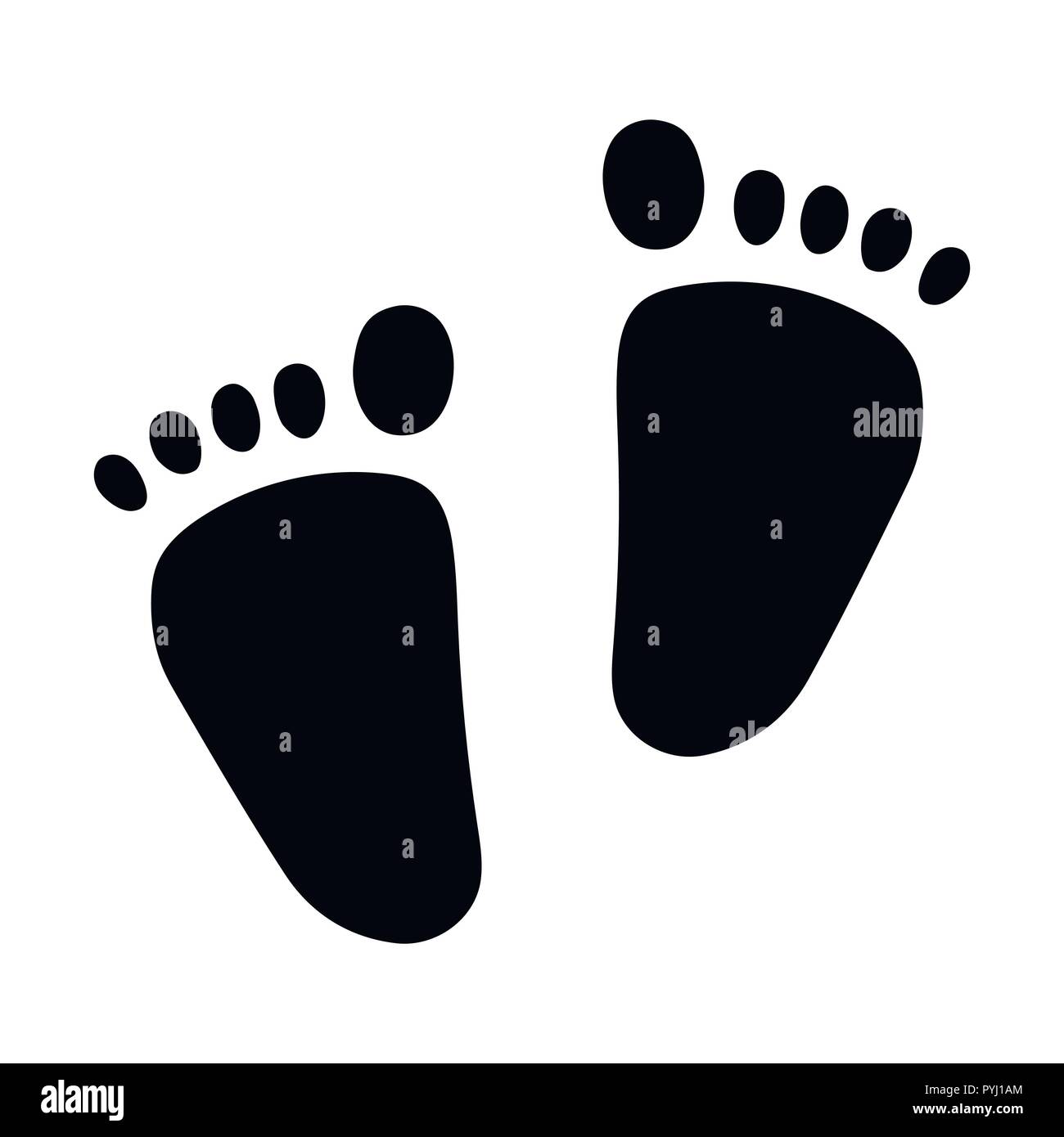 Human foot steps vector illustration Stock Vector Image & Art - Alamy