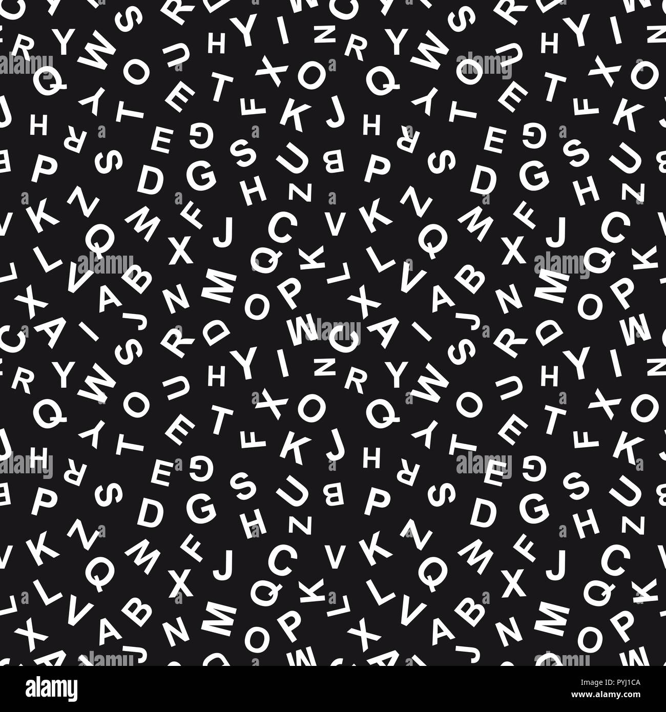 Letters Seamless Pattern, Vector illustration Stock Vector Image & Art ...
