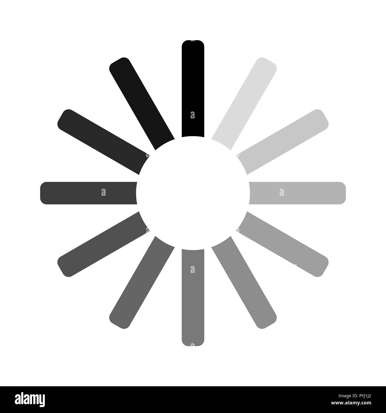 Loading icon isolated on white background Stock Vector Image & Art - Alamy