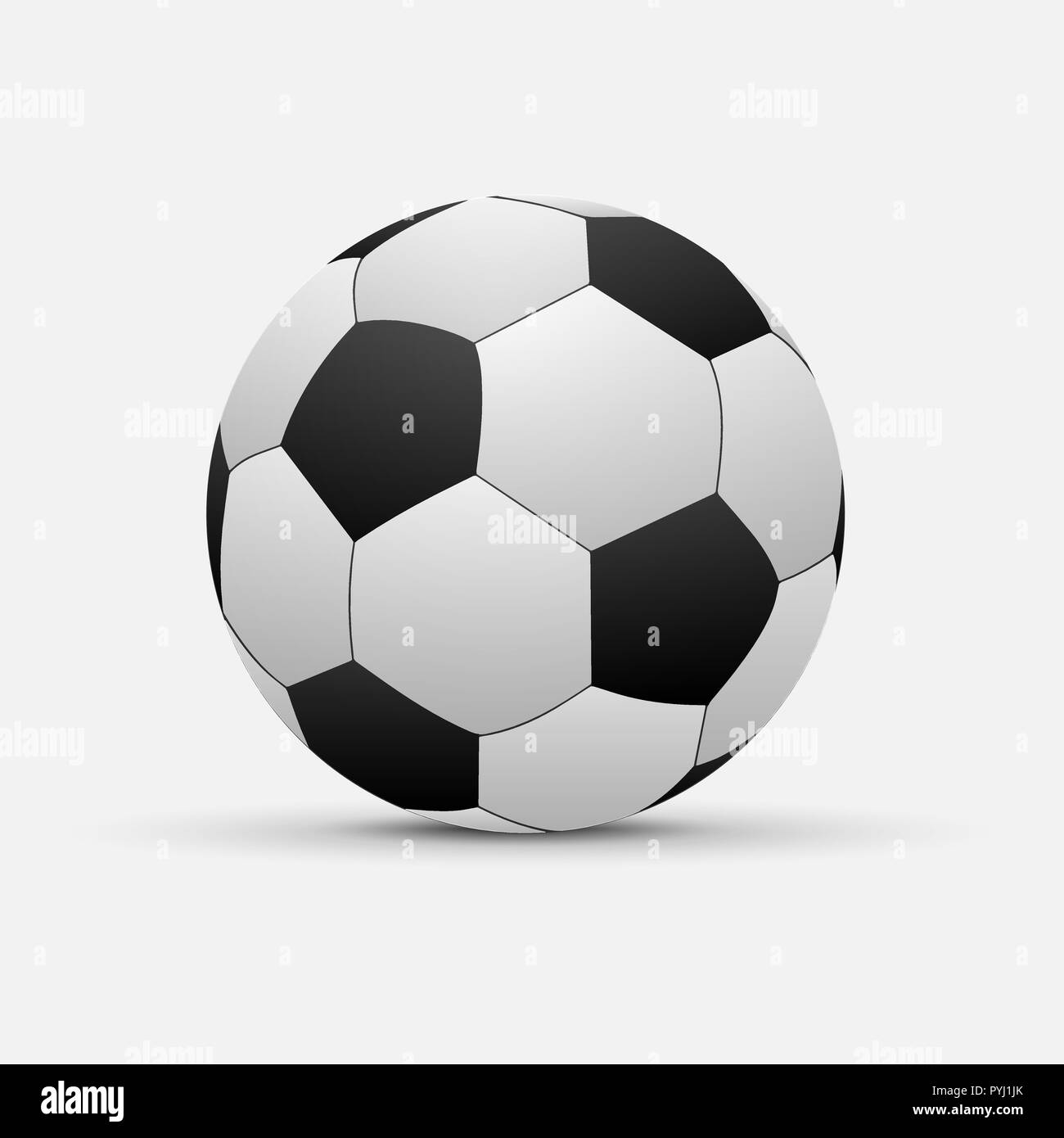 Realistic Soccer ball isolated, vector Stock Vector Image & Art - Alamy