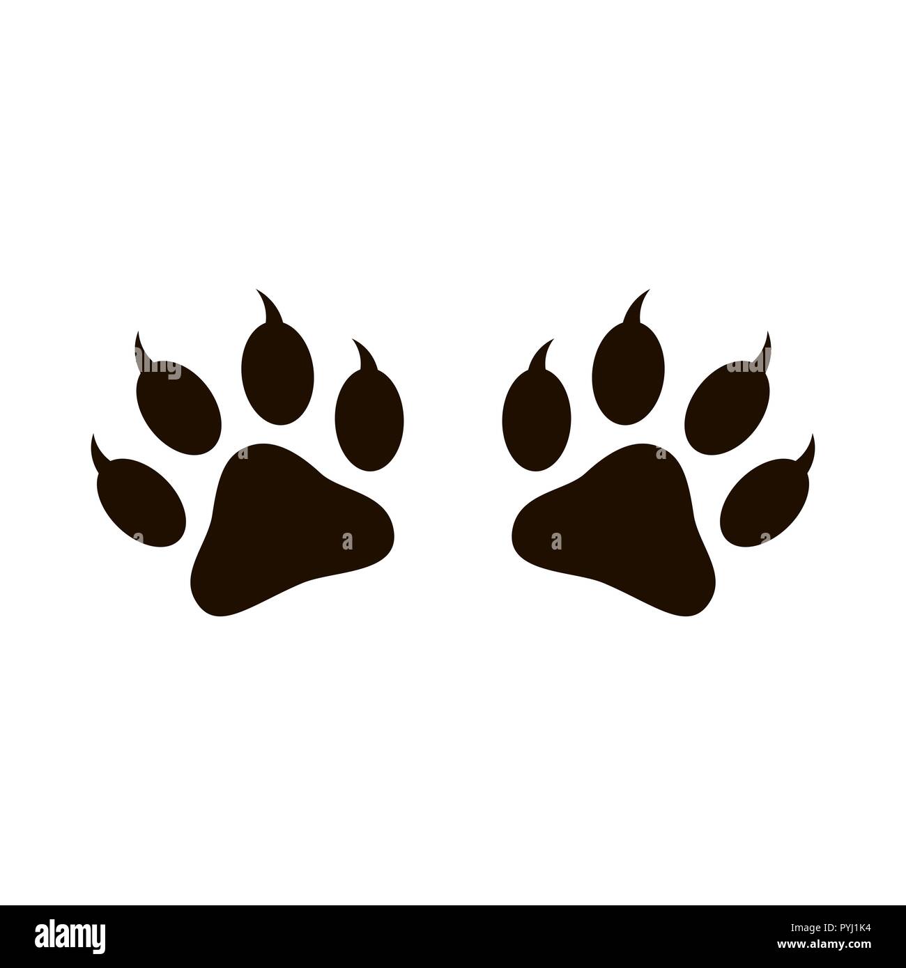 paw sign icon. dog pet steps Stock Vector Image & Art - Alamy