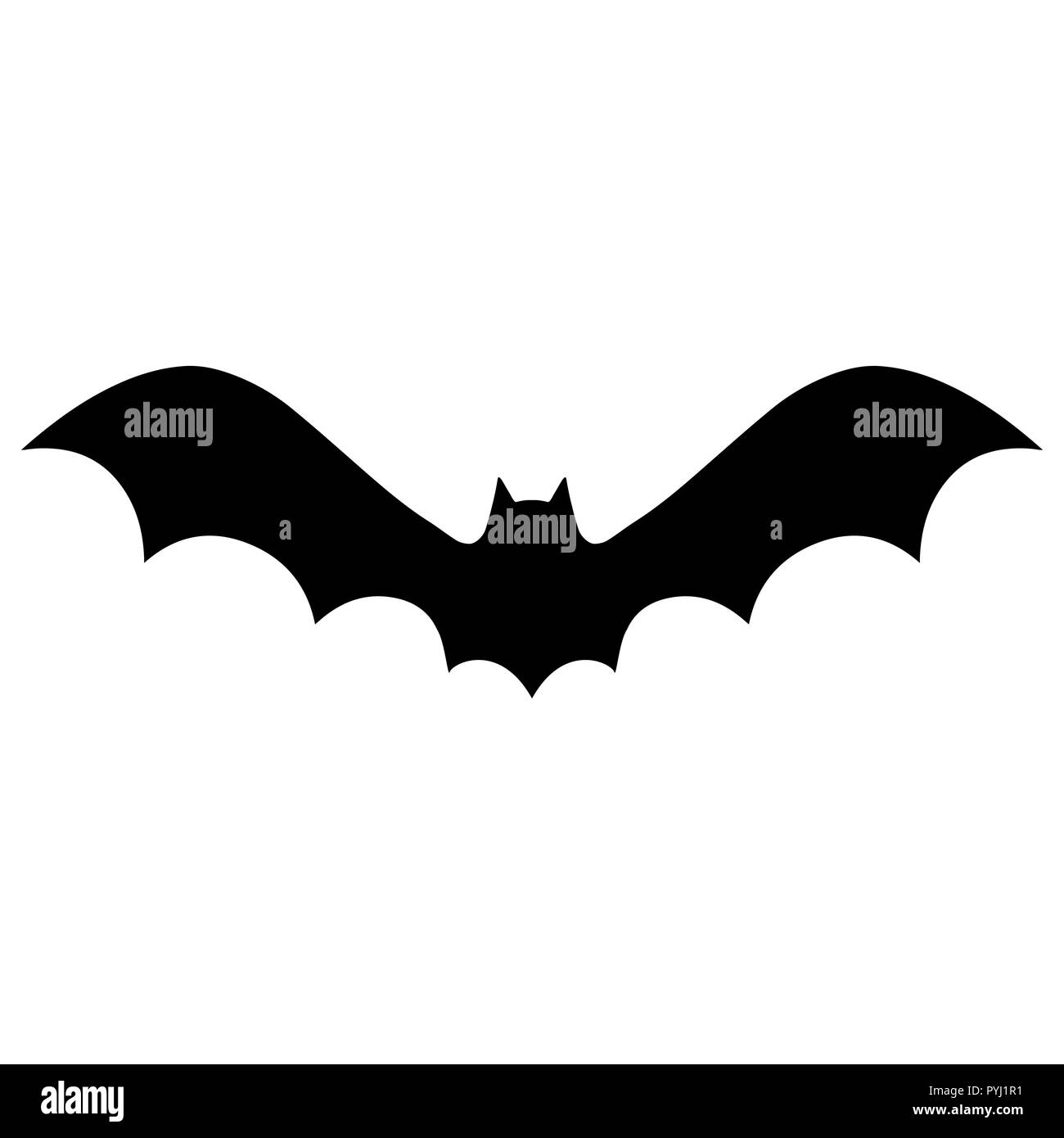 Vector silhouettes of bat, illustraion for design Stock Vector Image ...