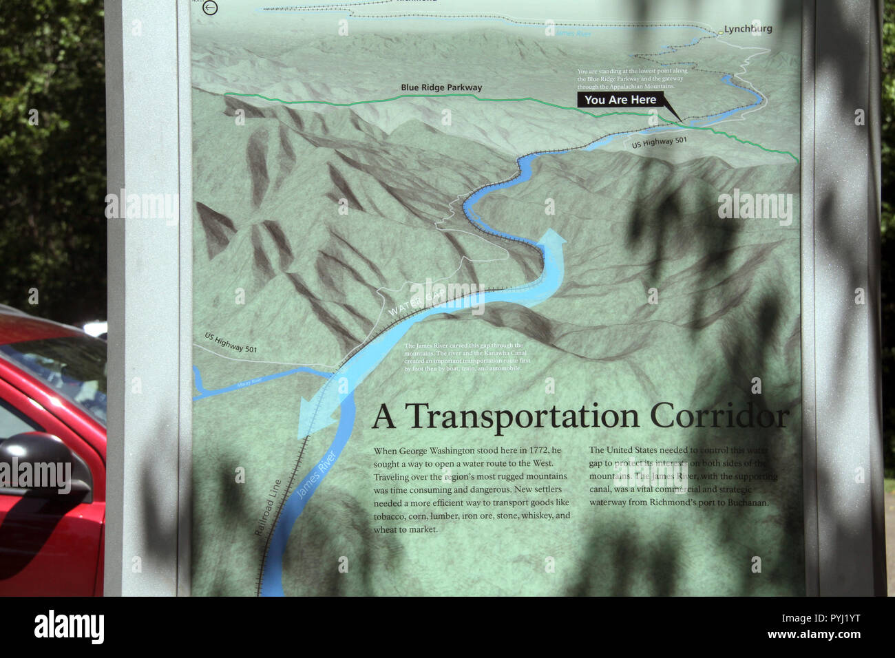 James River Map With States