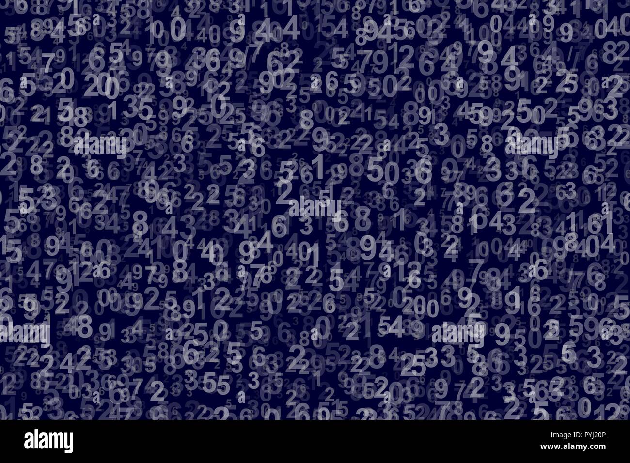 Abstract Background With Numbers Binary Code Stock Vector Image And Art