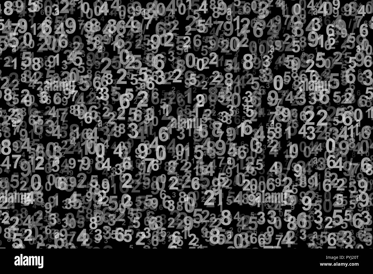 Abstract Background With Numbers Binary Code Stock Vector Image And Art