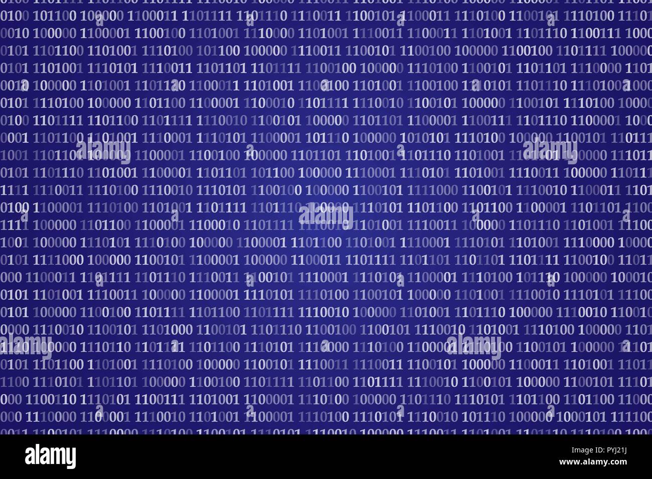 Abstract Background With Numbers Binary Code Stock Vector Image And Art