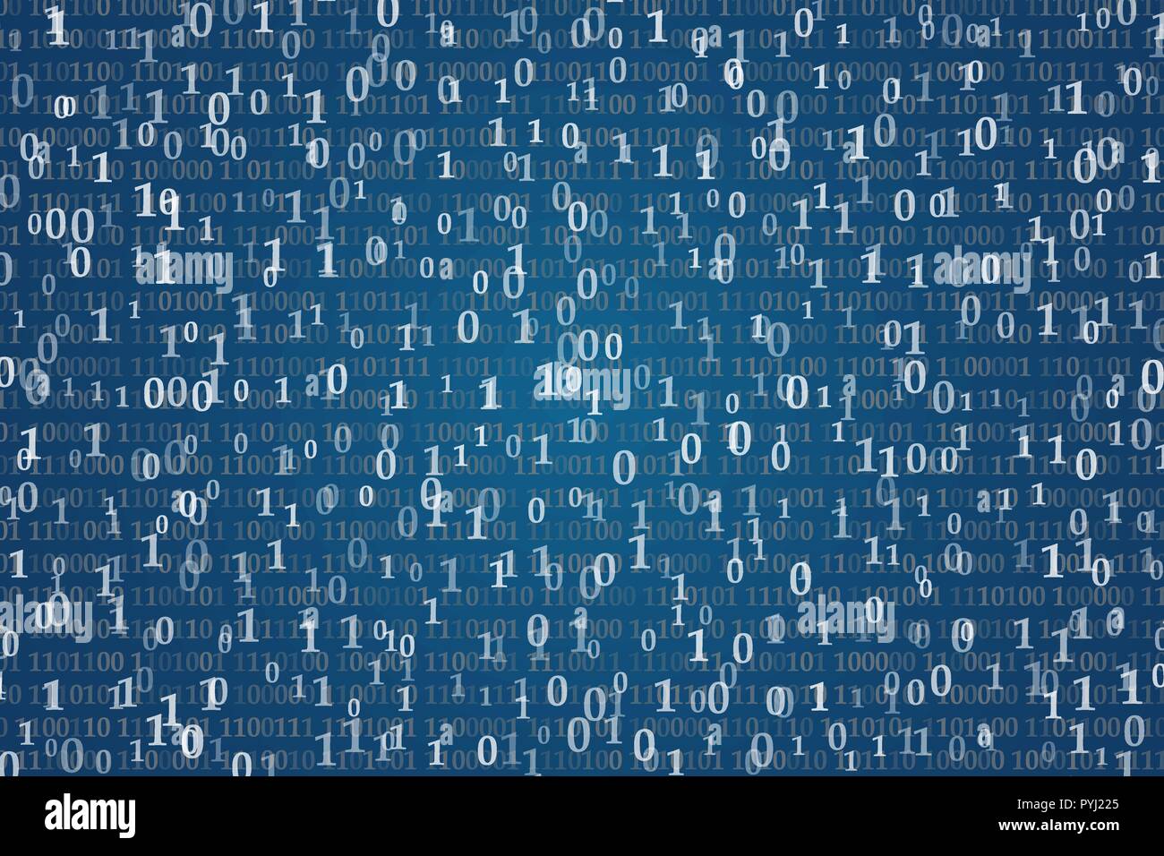Abstract Background With Numbers Binary Code Stock Vector Image And Art