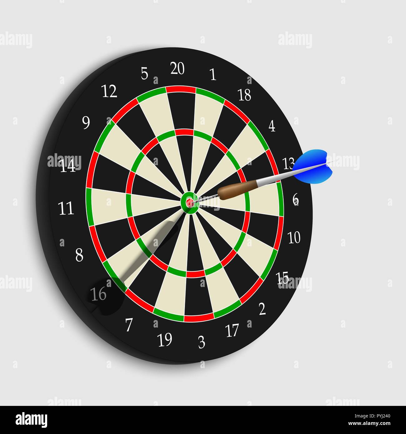 Realistic target, 3D illustration concept image Stock Vector Image ...