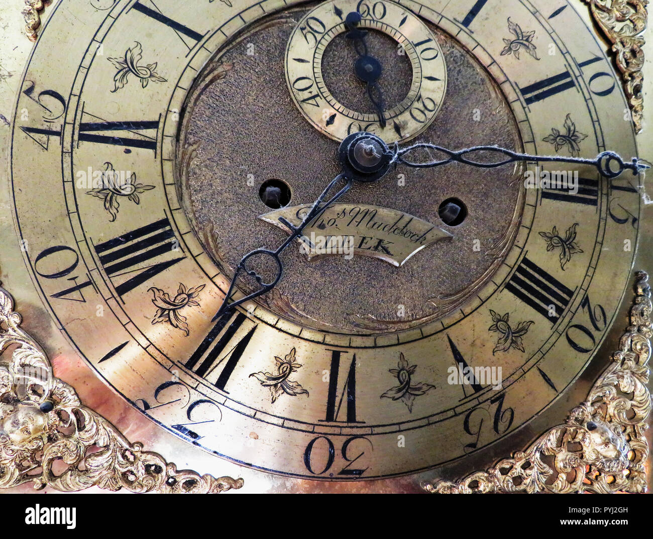 Grandfather Clock closeup Stock Photo - Alamy