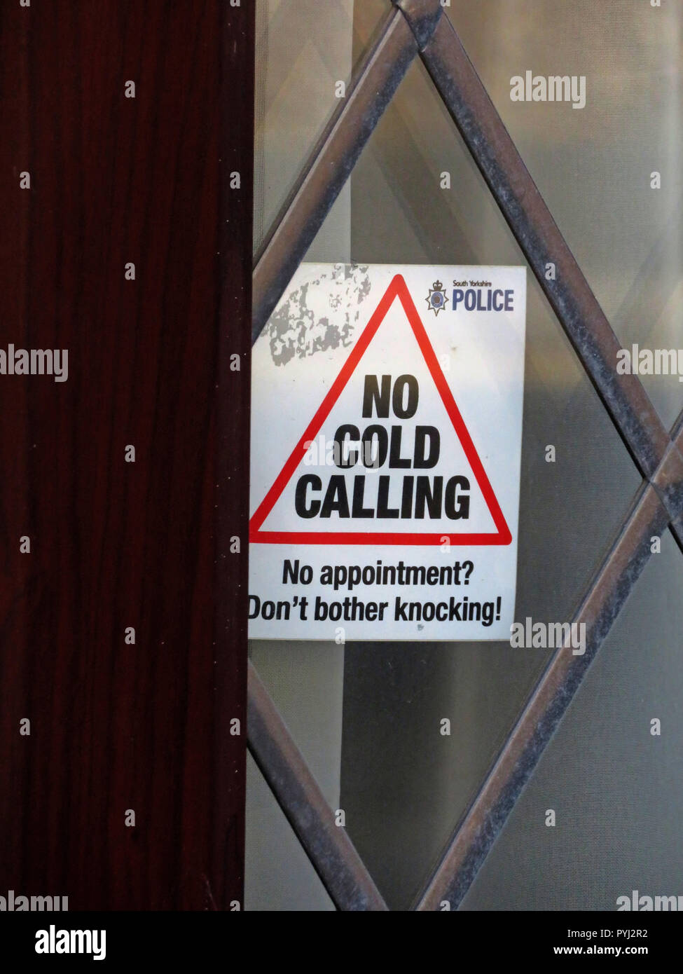 No cold calling sign hi-res stock photography and images - Alamy