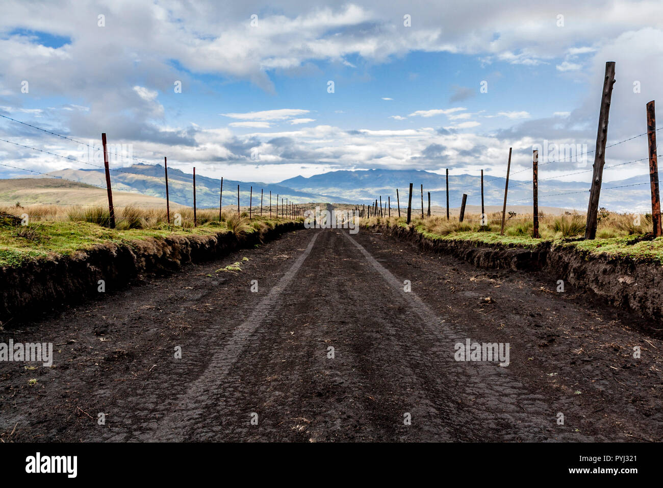 Empty dirt road Stock Photo - Alamy