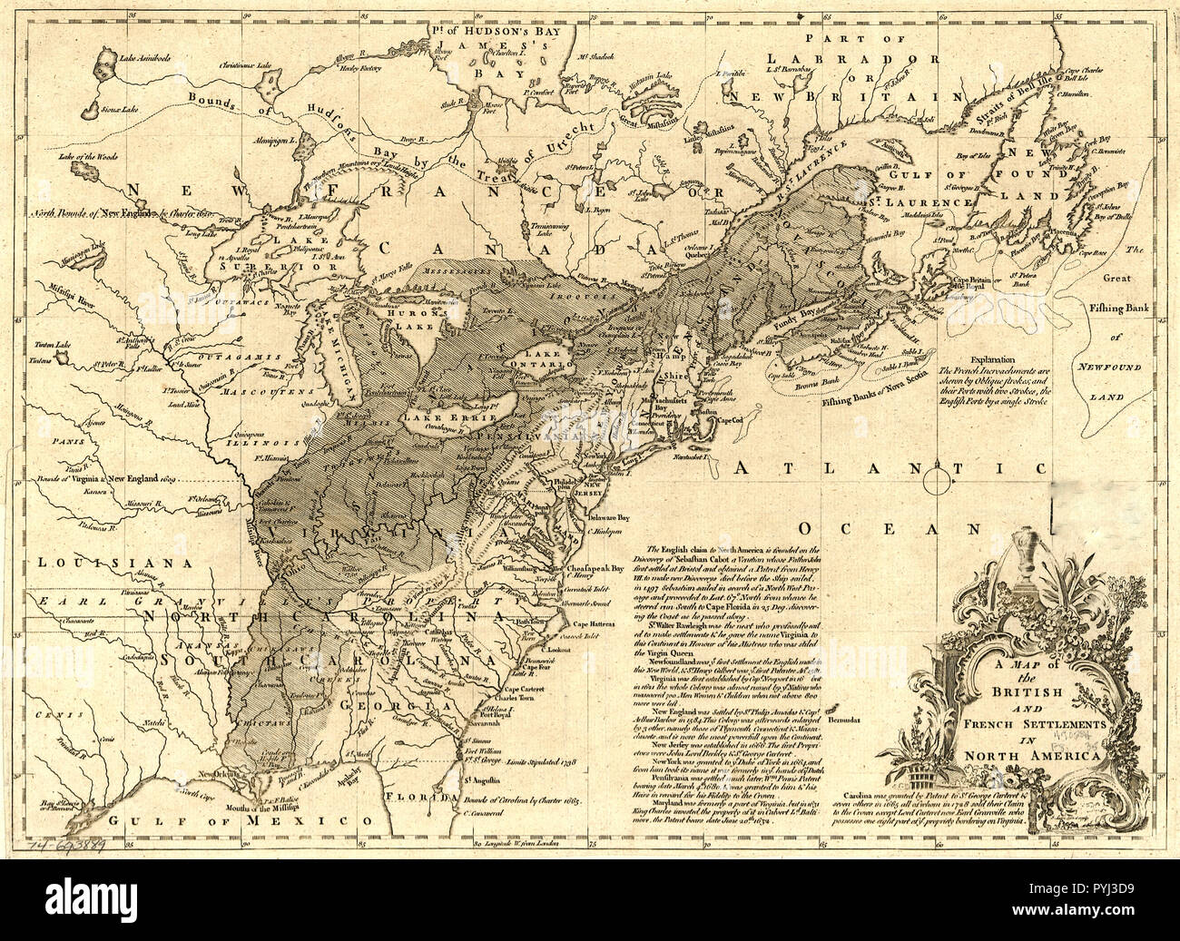 1700s north america maps hi-res stock photography and images - Alamy