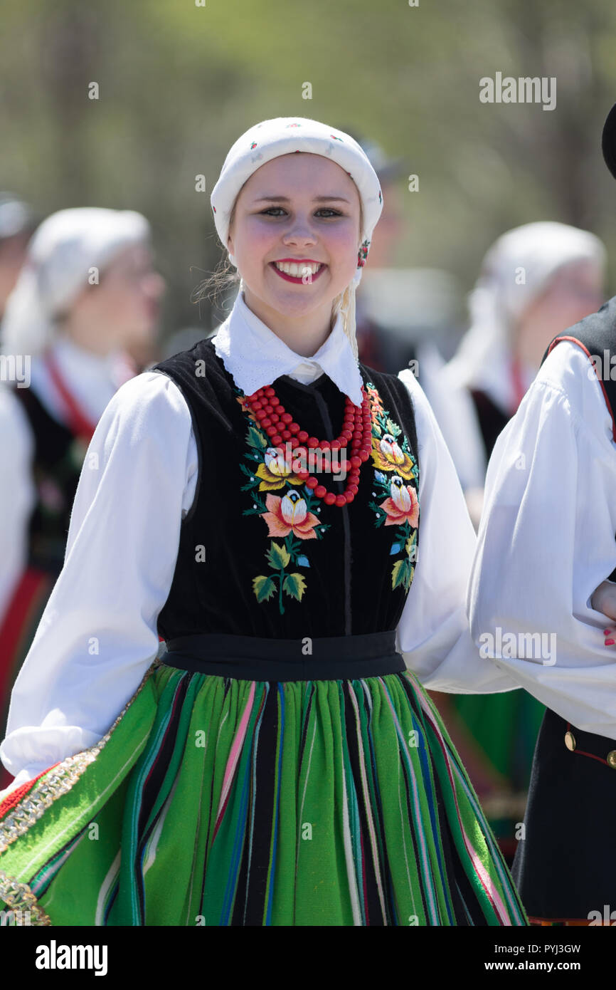 Chicago, Illinois, USA - May 5, 2018: The Polish Constitution Day ...
