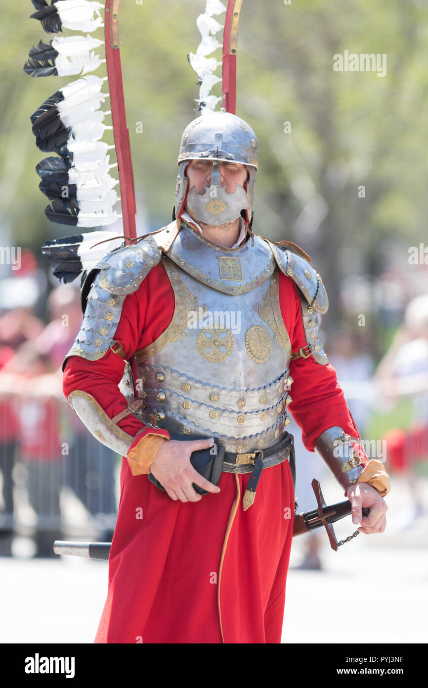 Chicago, Illinois, USA - May 5, 2018: The Polish Constitution Day ...
